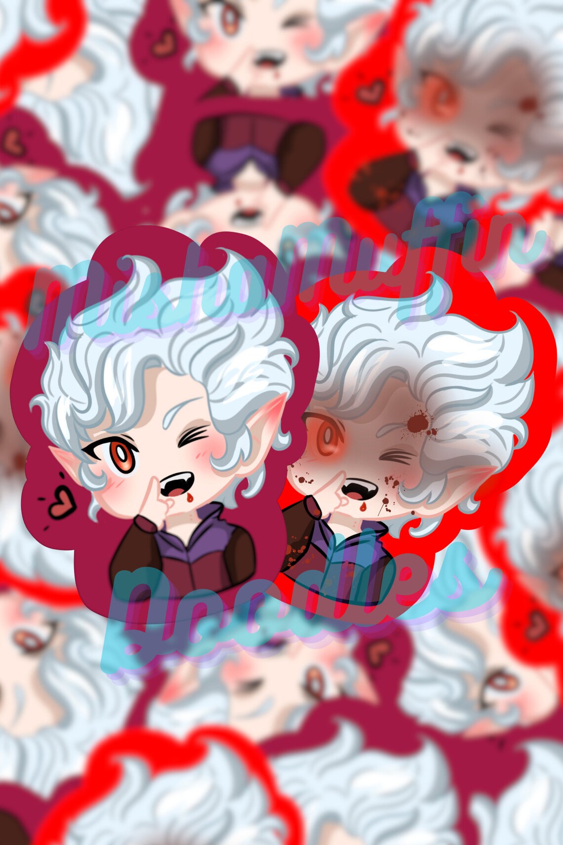 BG3 Origin Chibi Stickers - Etsy