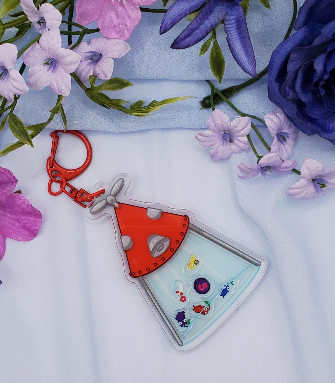Pikmin Shaker Keychain - Etsy