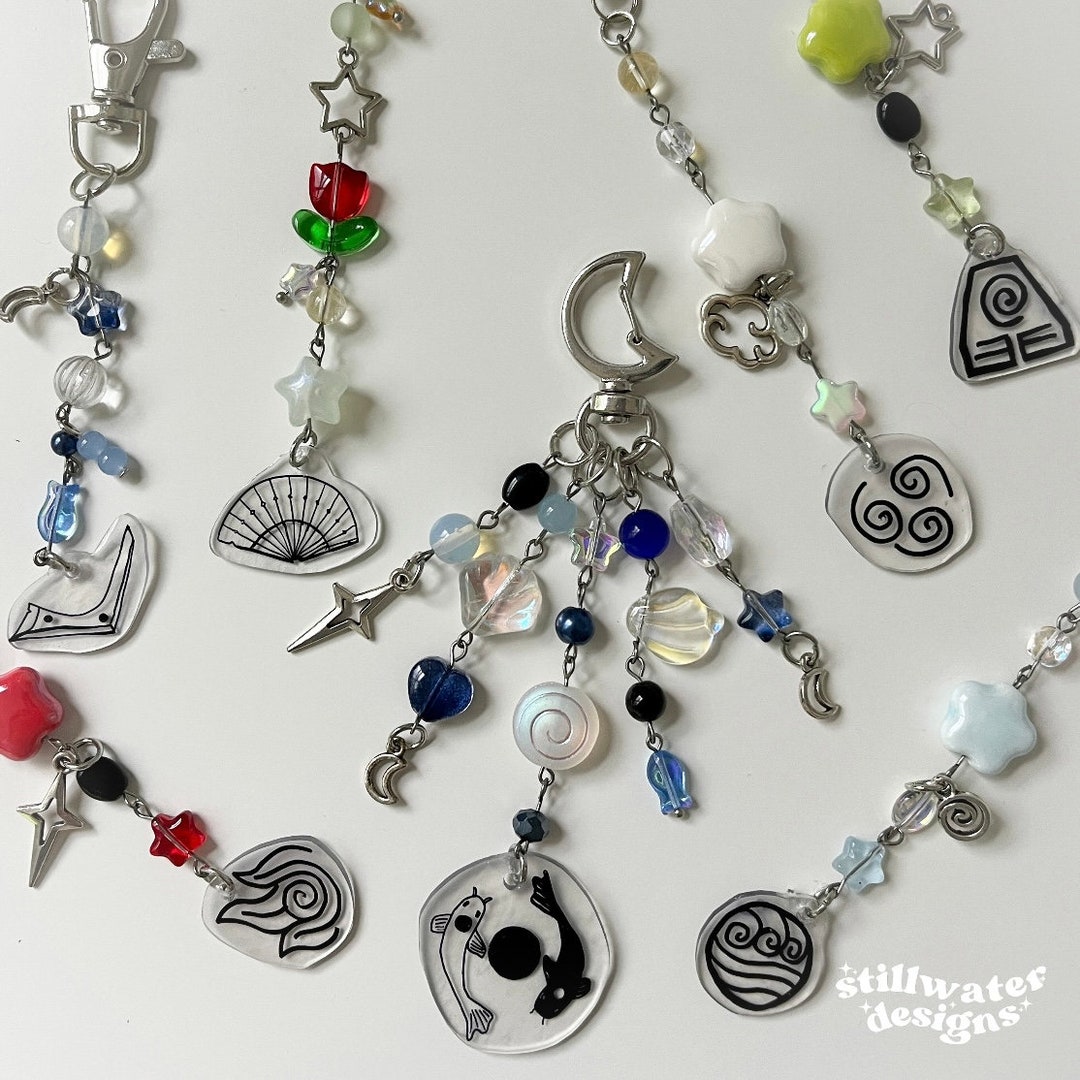 The Elements Keychains and Phonecharms Cute, Keychains, Phone Charms - Etsy