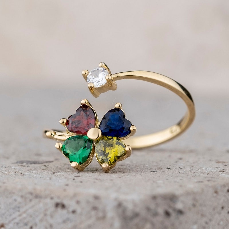 4 Leaf Clover Ring - Etsy