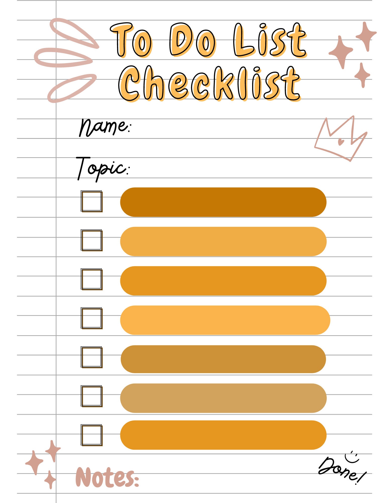 To Do Checklist - Etsy