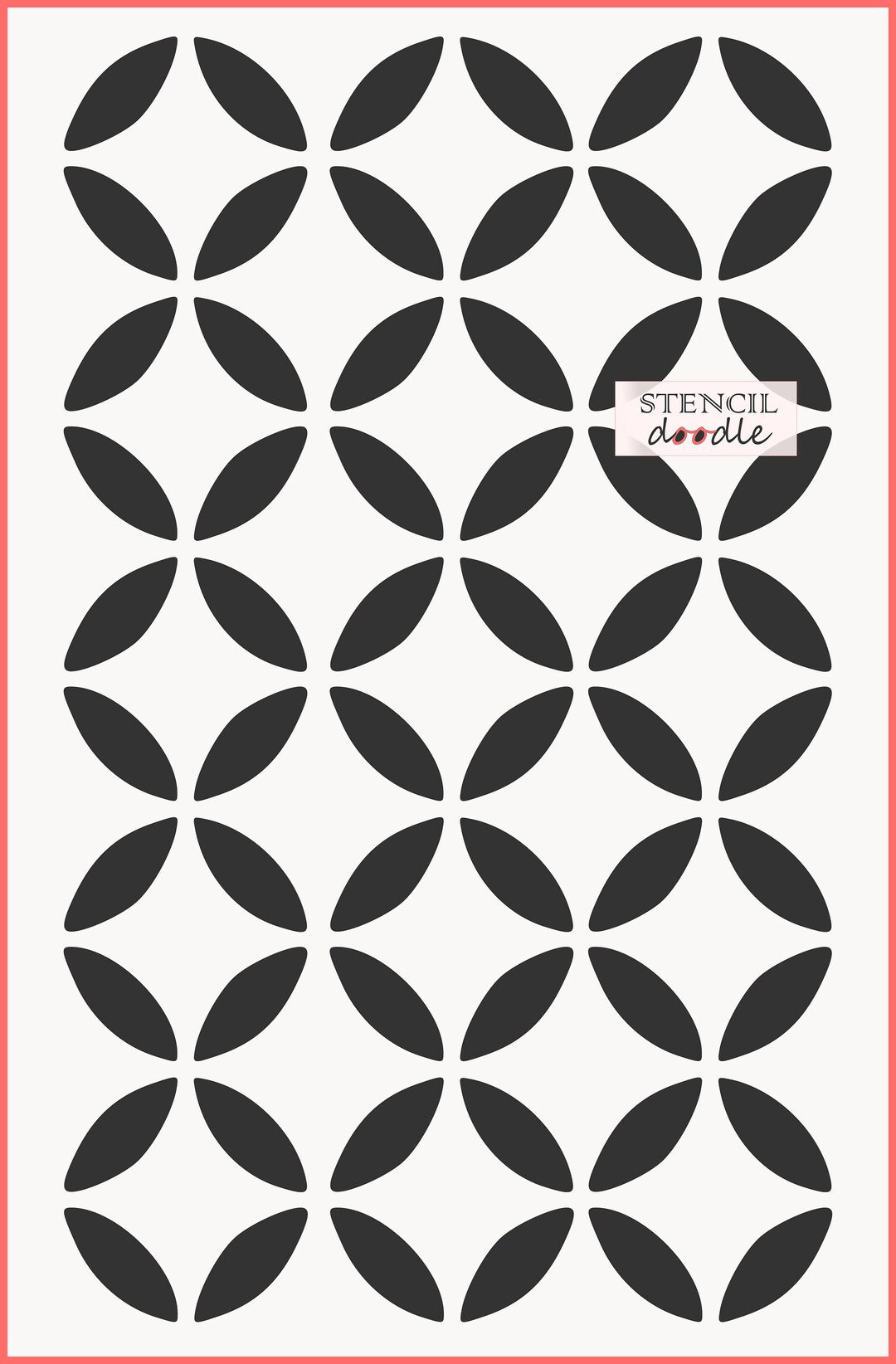 Geometric Circles Wall Stencil, Geometric Arts and Crafts Stencil - Etsy