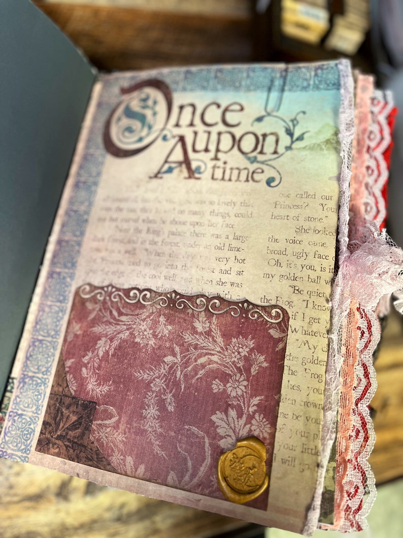Once Upon a Time Junk Journal-dragon-knight-castle-princess - Etsy