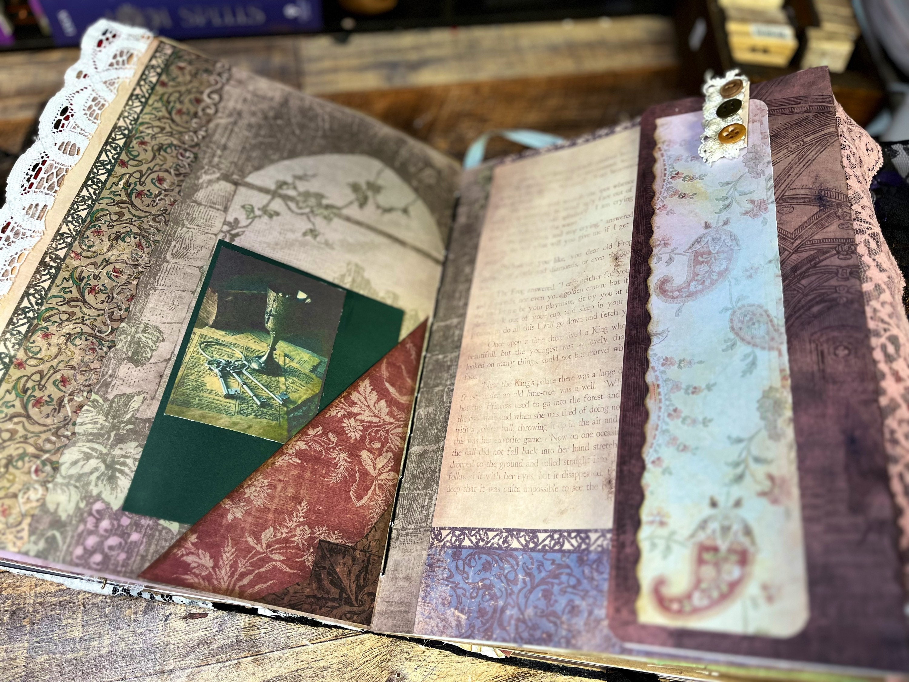 Once Upon a Time Junk Journal-dragon-knight-castle-princess - Etsy