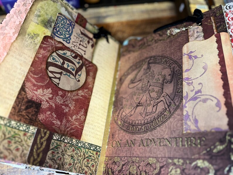 Once Upon a Time Junk Journal-dragon-knight-castle-princess - Etsy