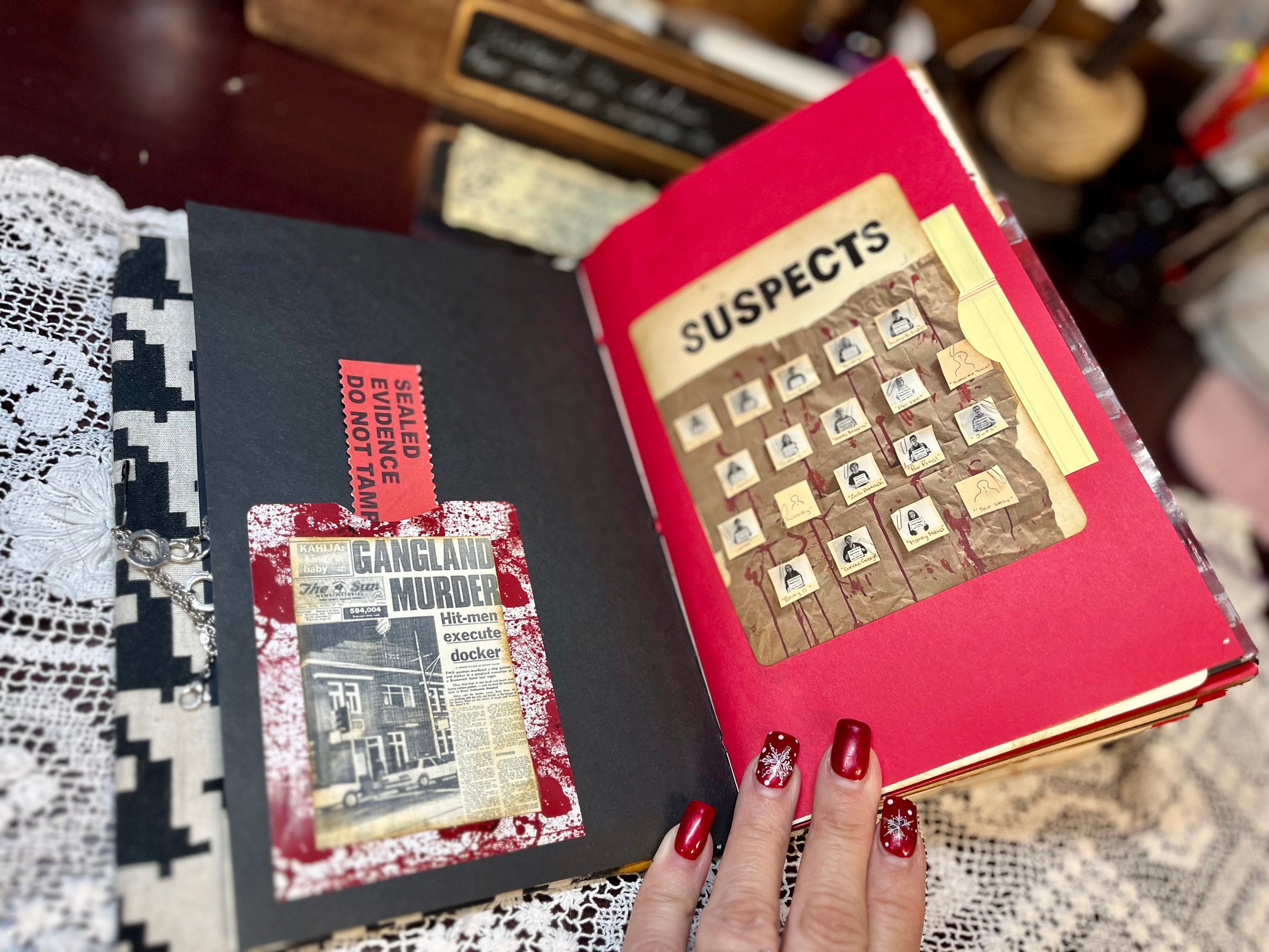 TRUE Crime-detective-cold Case-crime Scene /art-junk Journal - Etsy