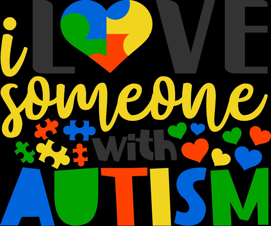 I Love Someone With Autism SVG - Etsy