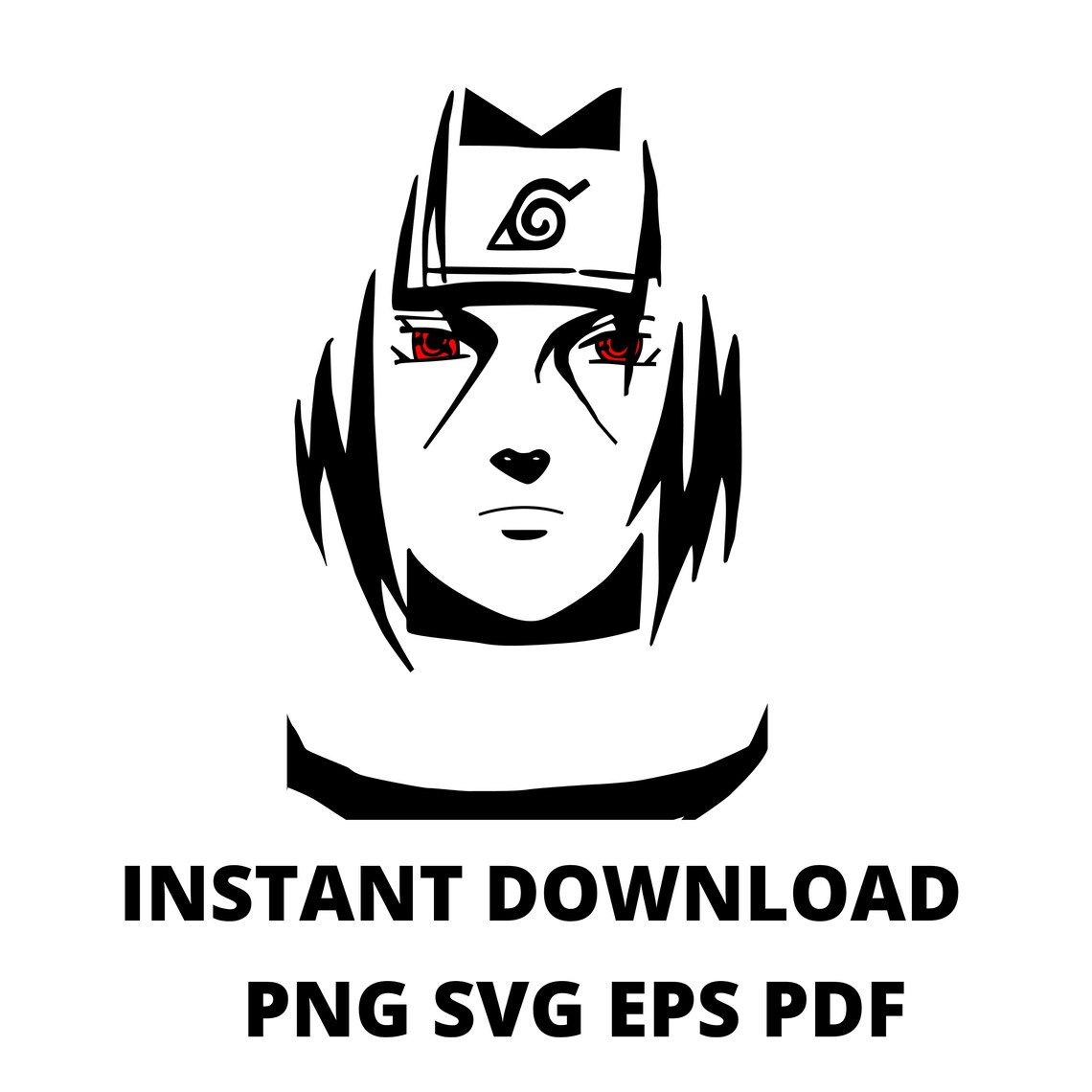 Itachi Uchiha Svg itachi Cutfile itachi Clipart Anime - Etsy España