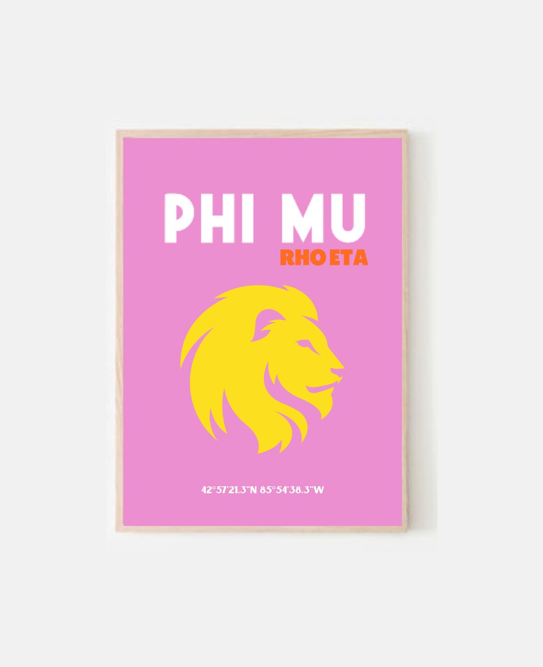 Phi Mu Print - Digital Download - GVSU Wall Art - Color and Size ...