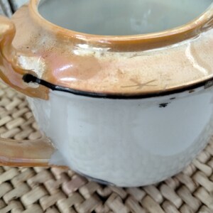 Vintage Cream Pitcher, Made in Japan, Gold-yellow and Blue Lusterware ...