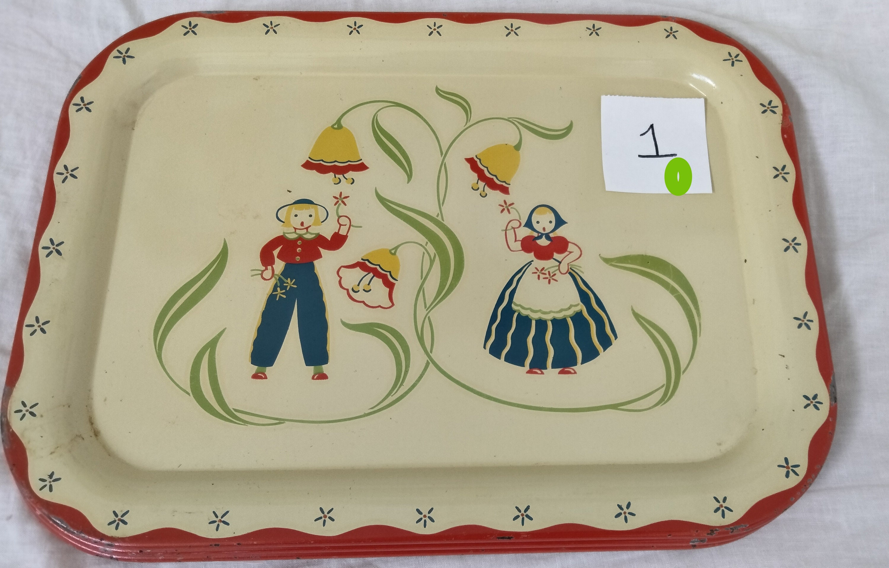 Vintage Dutch Motifs 1960s Litho Metal Tray, Sold Individually, Free ...