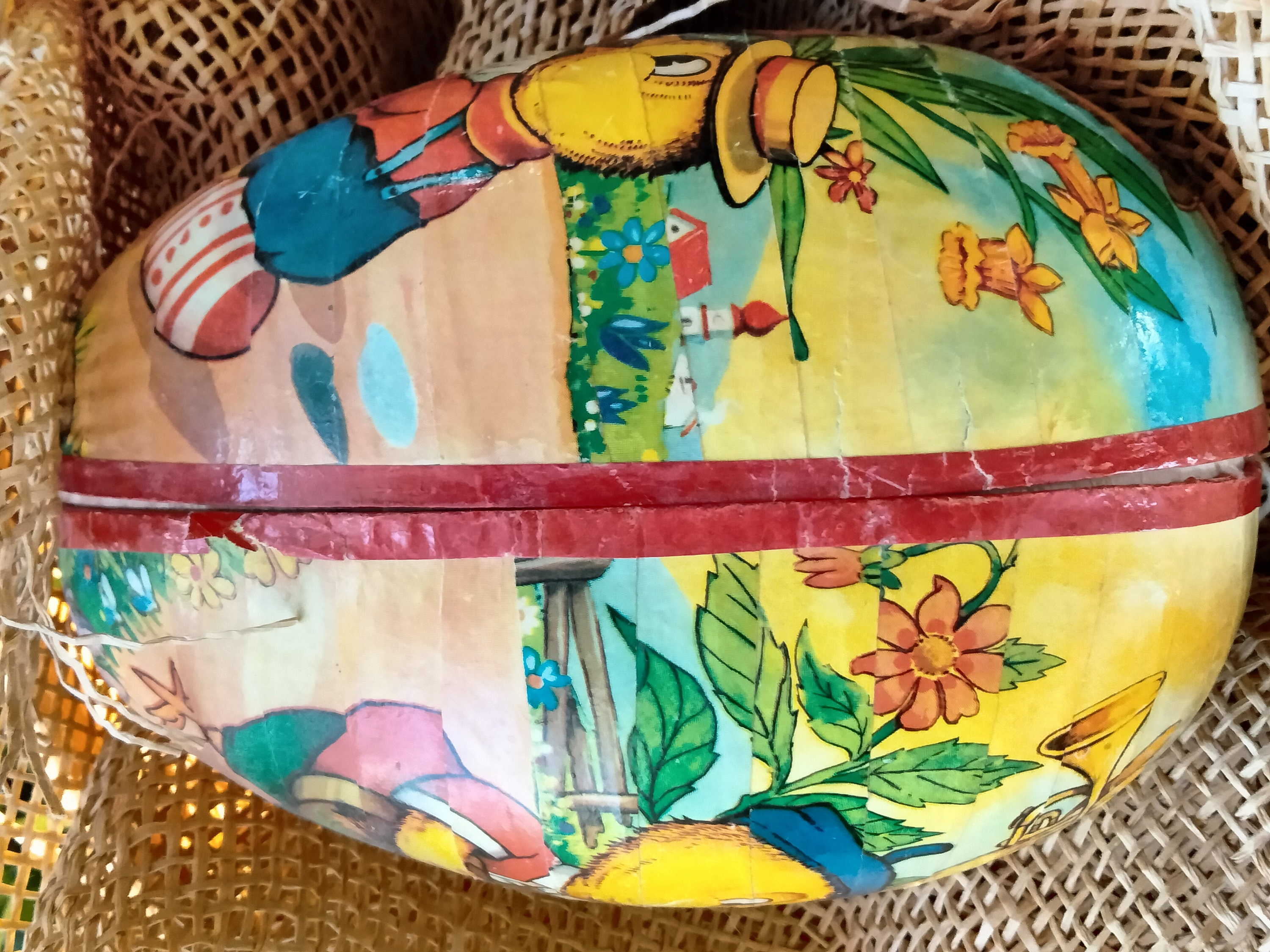 Vintage West Germany Paper Mâché Easter Egg With Chick Musicians - Etsy