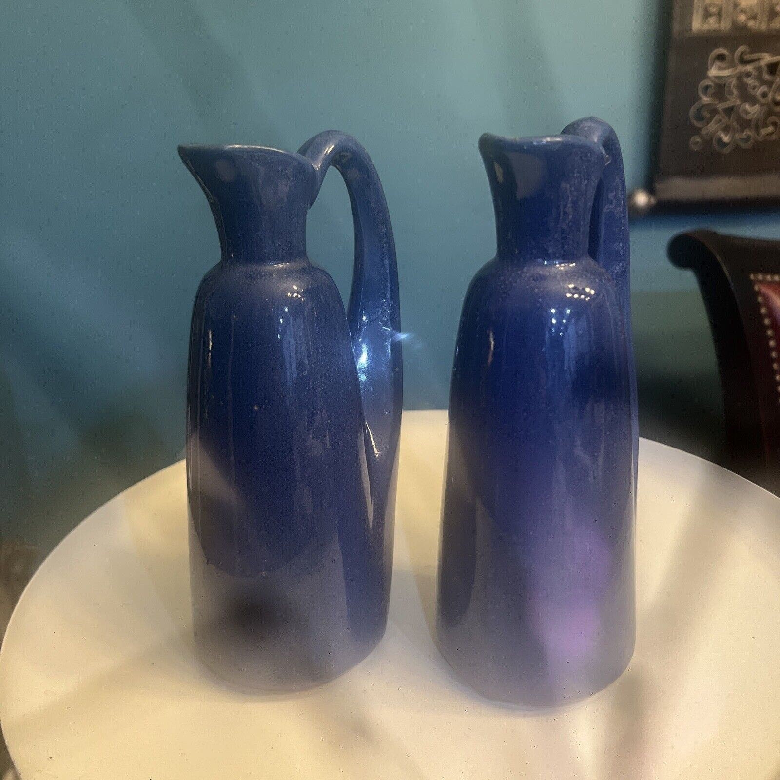 Vintage Set UHL Blue Glz Pitcher 141 Art Deco Stoneware Jug Egyptian ...