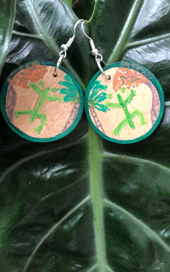 TAINO Art/ Taino Jewelry/taino Jewelry/ Boho Earrings/ - Etsy