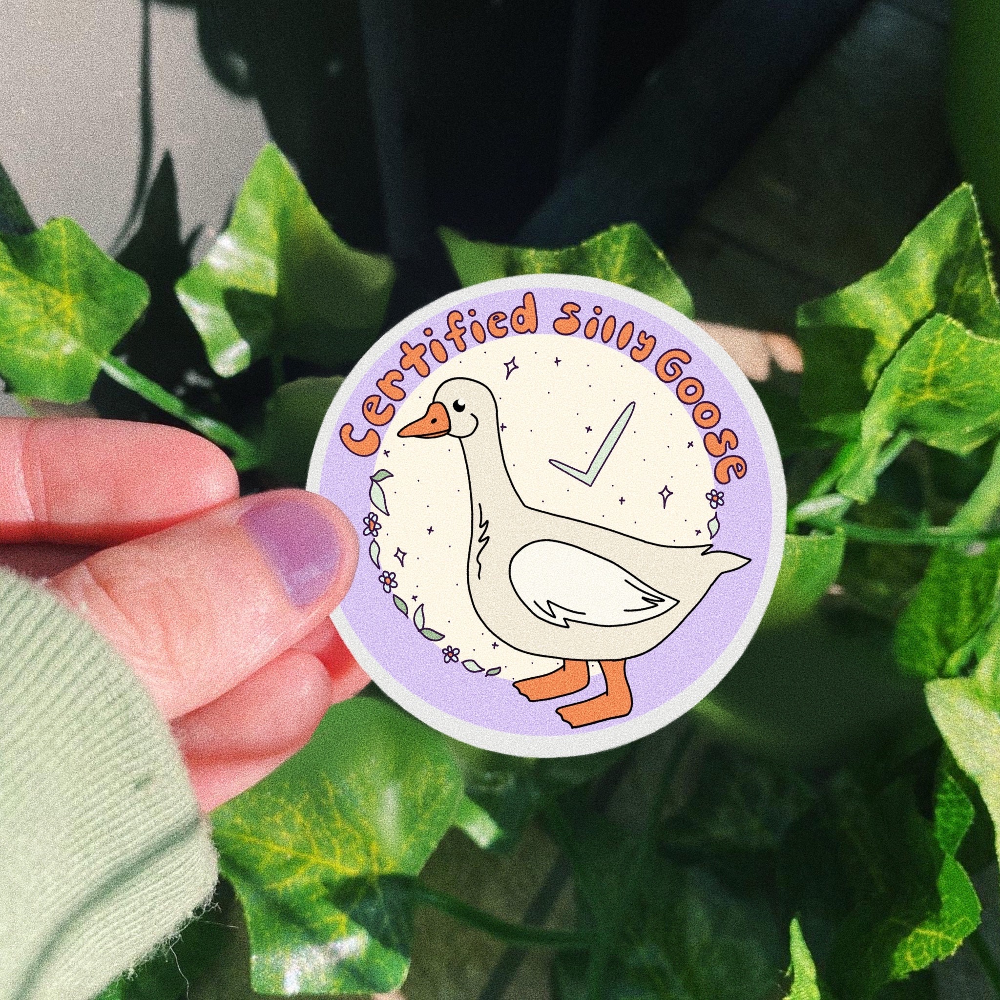 Certified Silly Goose Sticker Kawaii Silly Goose Gifts Waterproof ...