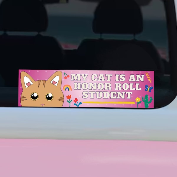 Honor Student Bumper Sticker - Etsy