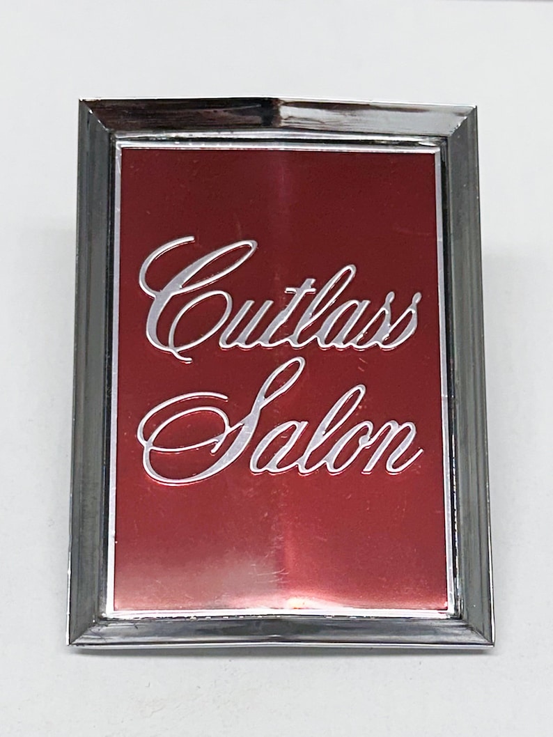 1978-1980 Oldsmobile Cutlass Salon Header Panel Emblem NEW Metal ...