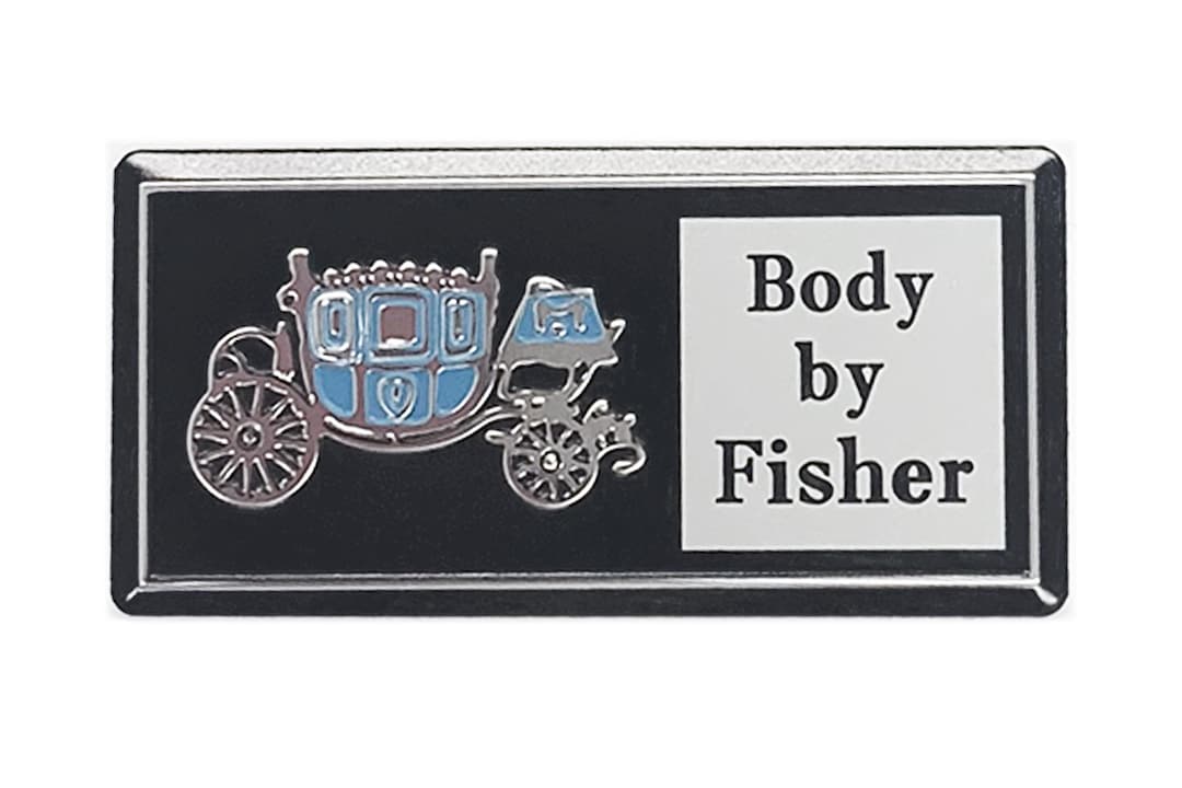 Reproduction Aluminum Body by Fisher Door Sill Plate Decal With Peel ...