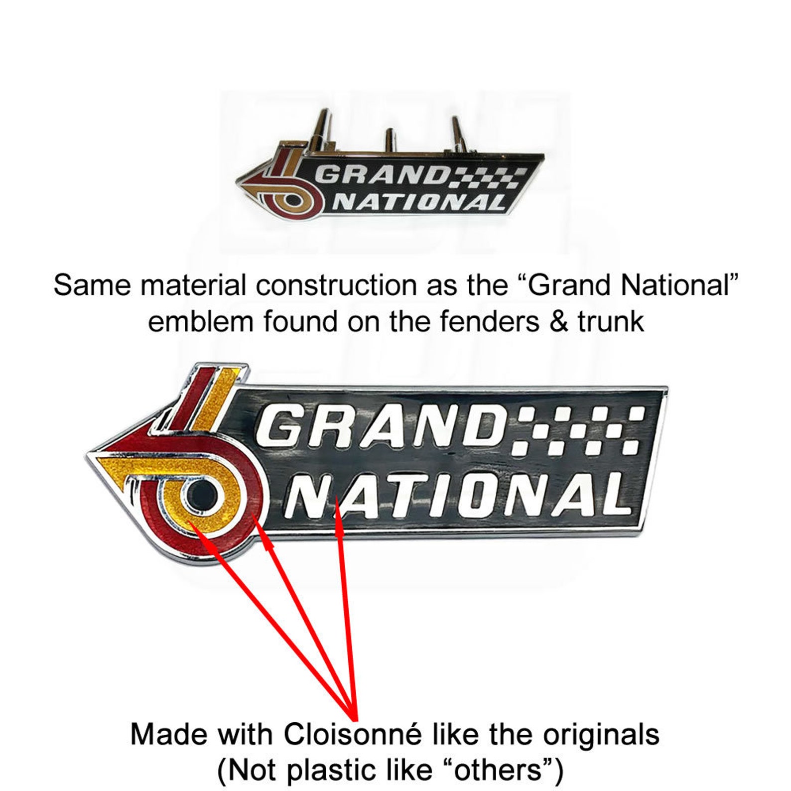 84-87 Buick Grand National Grill Emblem Correct OE W/ Cloisonné - Etsy