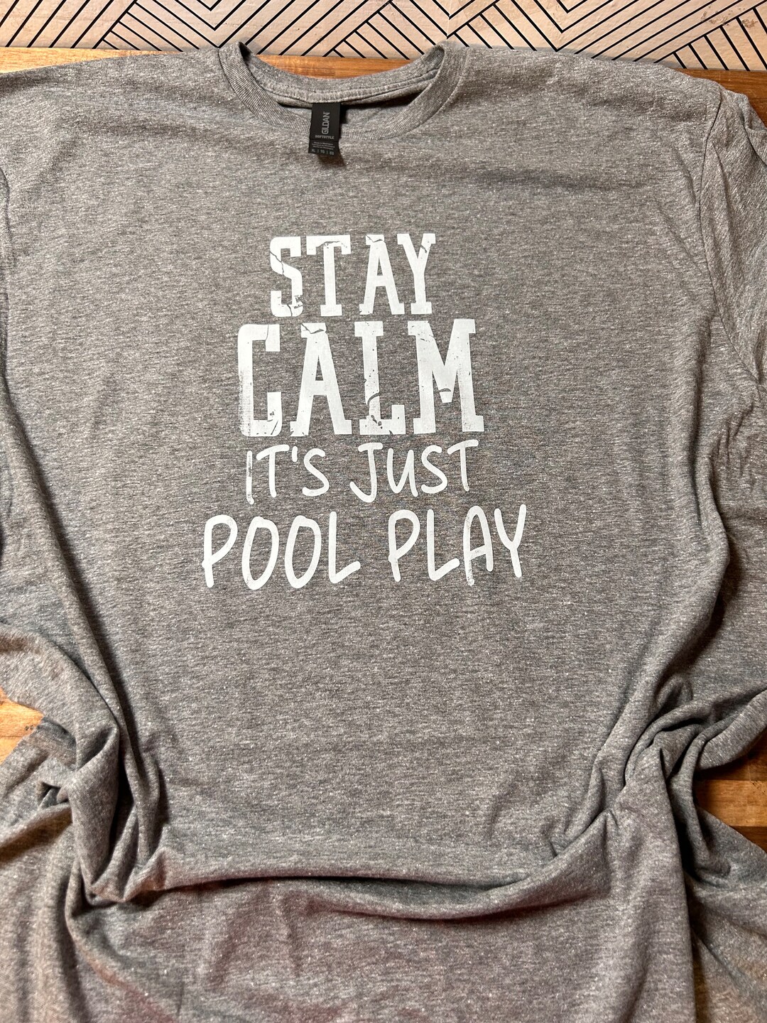 Stay Calm, It's Just Pool Play Baseball Tee - Etsy