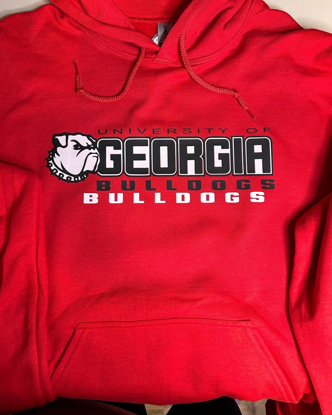 Georgia Bulldogs Hooded Sweatshirt - Etsy
