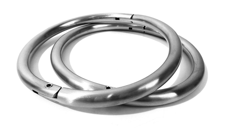New Design - 8mm Satin Locking Anklet, Locking Bracelet, Elliptical ...
