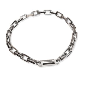Polished Locking Stainless Steel Collar Necklace Link Chain - Multiple ...