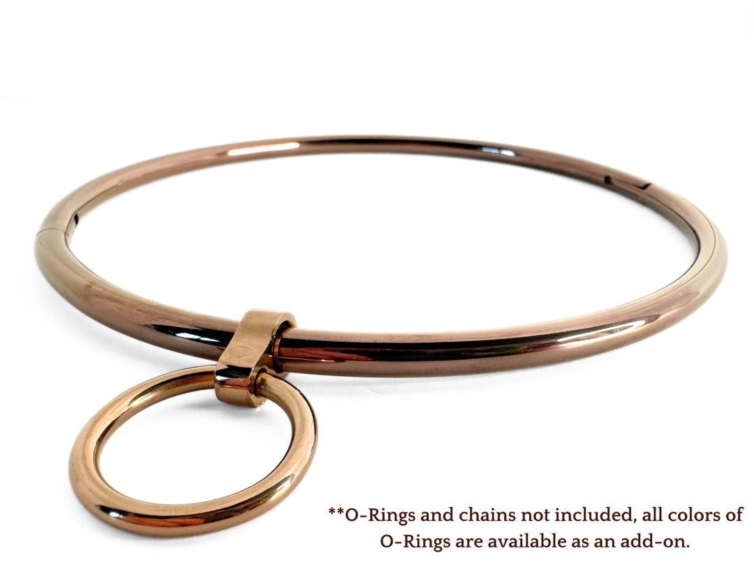 Thin Rose Gold Eternity Day Collar 6mm Rose Gold Finished 316l
