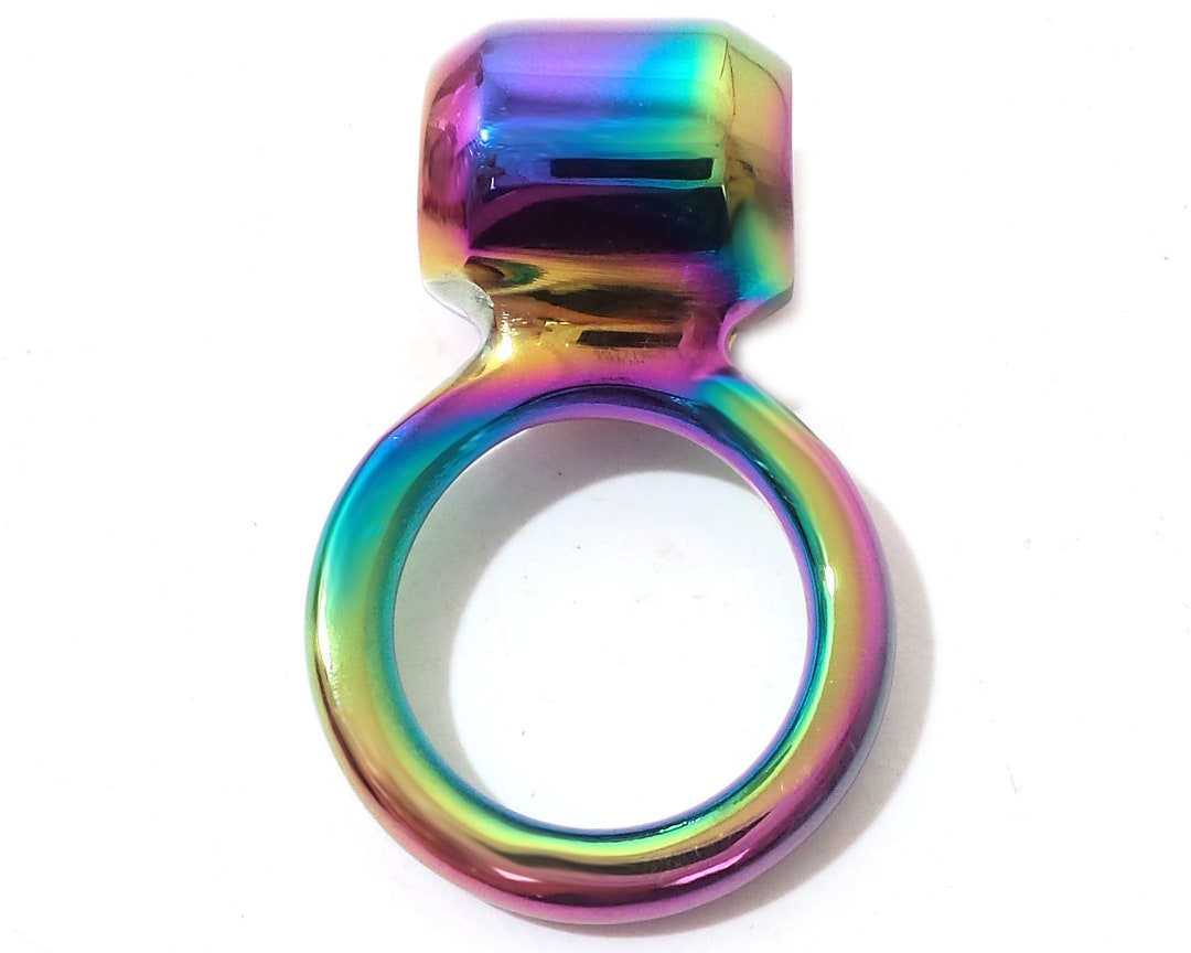 Rainbow Removable Ring for 6mm and 8mm Collars and Cuffs - Etsy