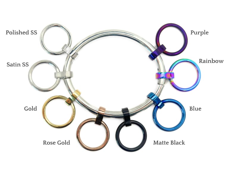 6mm O-ring for 6mm Cuffs and Collars, Stainless Steel Slide-over Ring ...