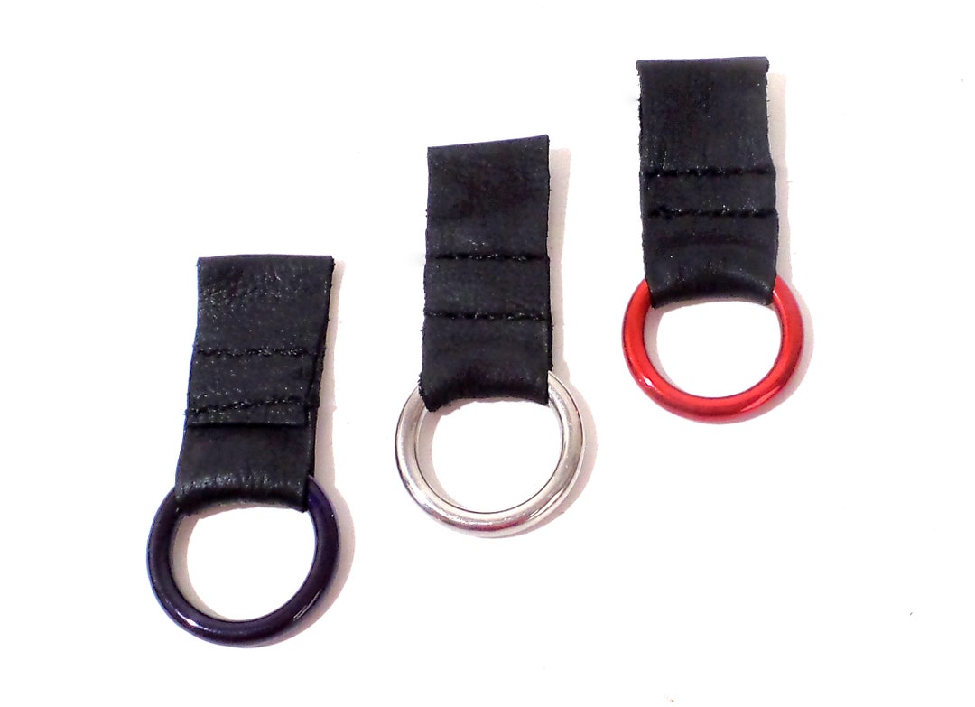 Leather Removable O-ring Pendant for 6mm & 8mm Collars and Cuffs ...