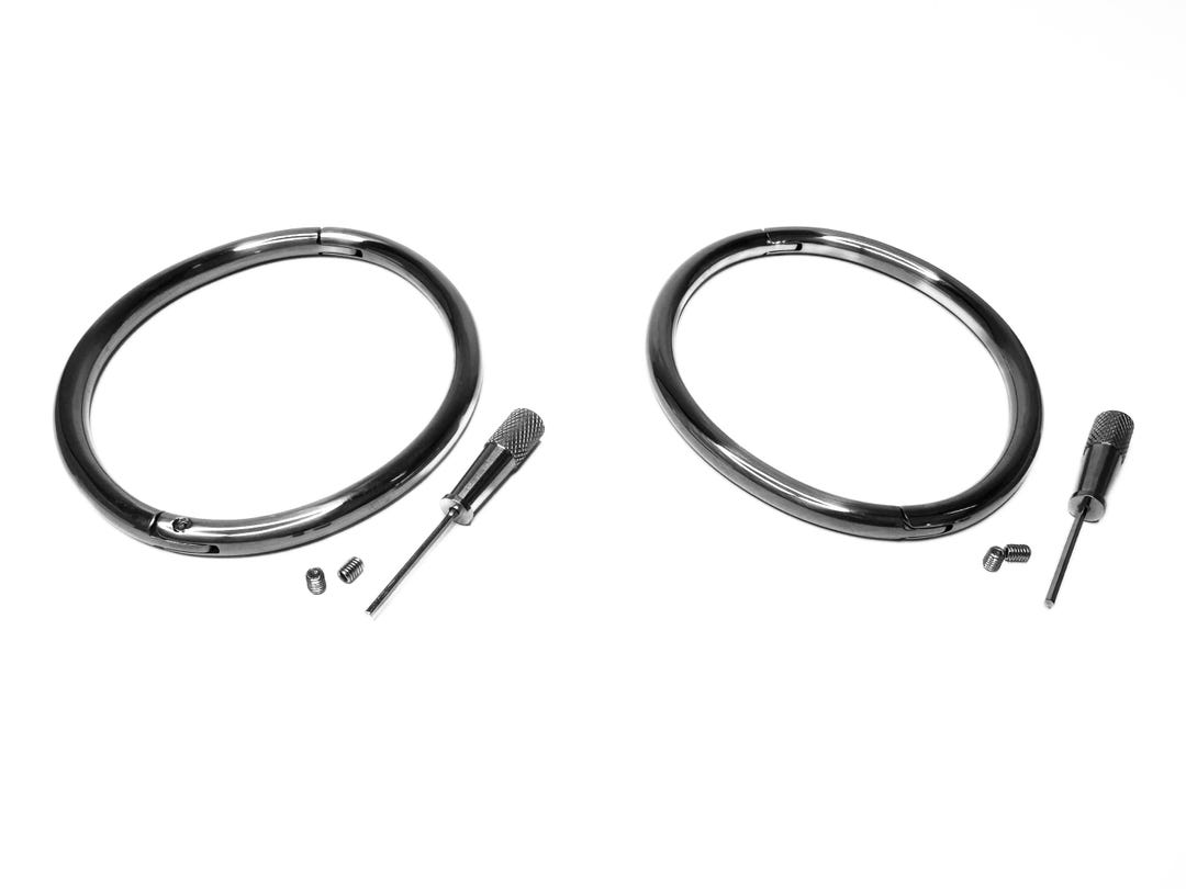 NEW 6mm Polished Titanium Eternity Cuff- Locking Anklet / Bracelet - Etsy