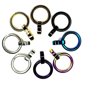 8mm O-ring Multiple Colors Available Removable O Ring Charm Stainless ...