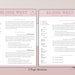 Modern Resume Template for Teachers, Professional WORD Template, 1 & 2 ...