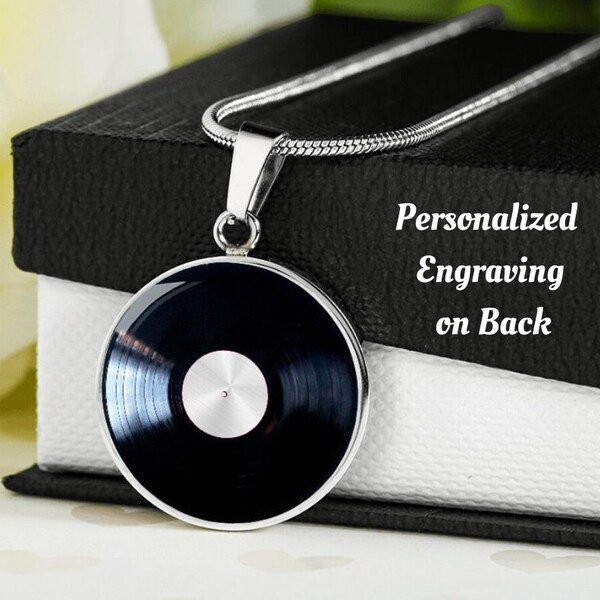 Record Necklace - Etsy