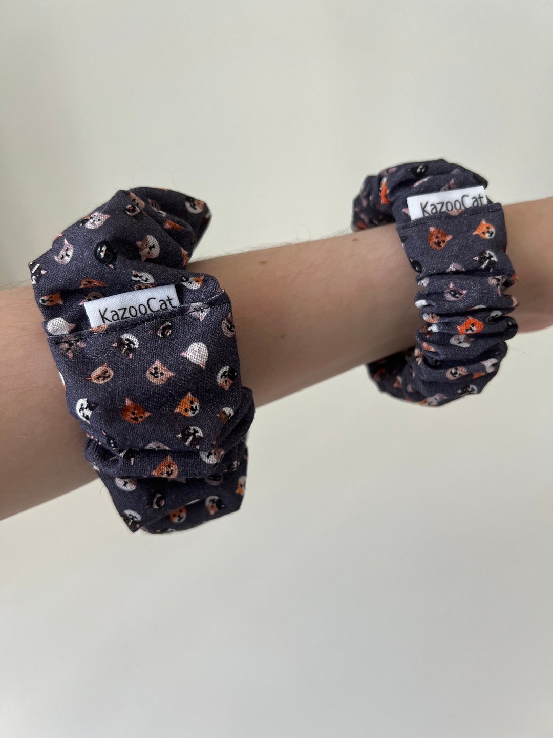 Mini Cats and Dogs Scrunchie Handmade Pet Lover Hair Accessory - Etsy