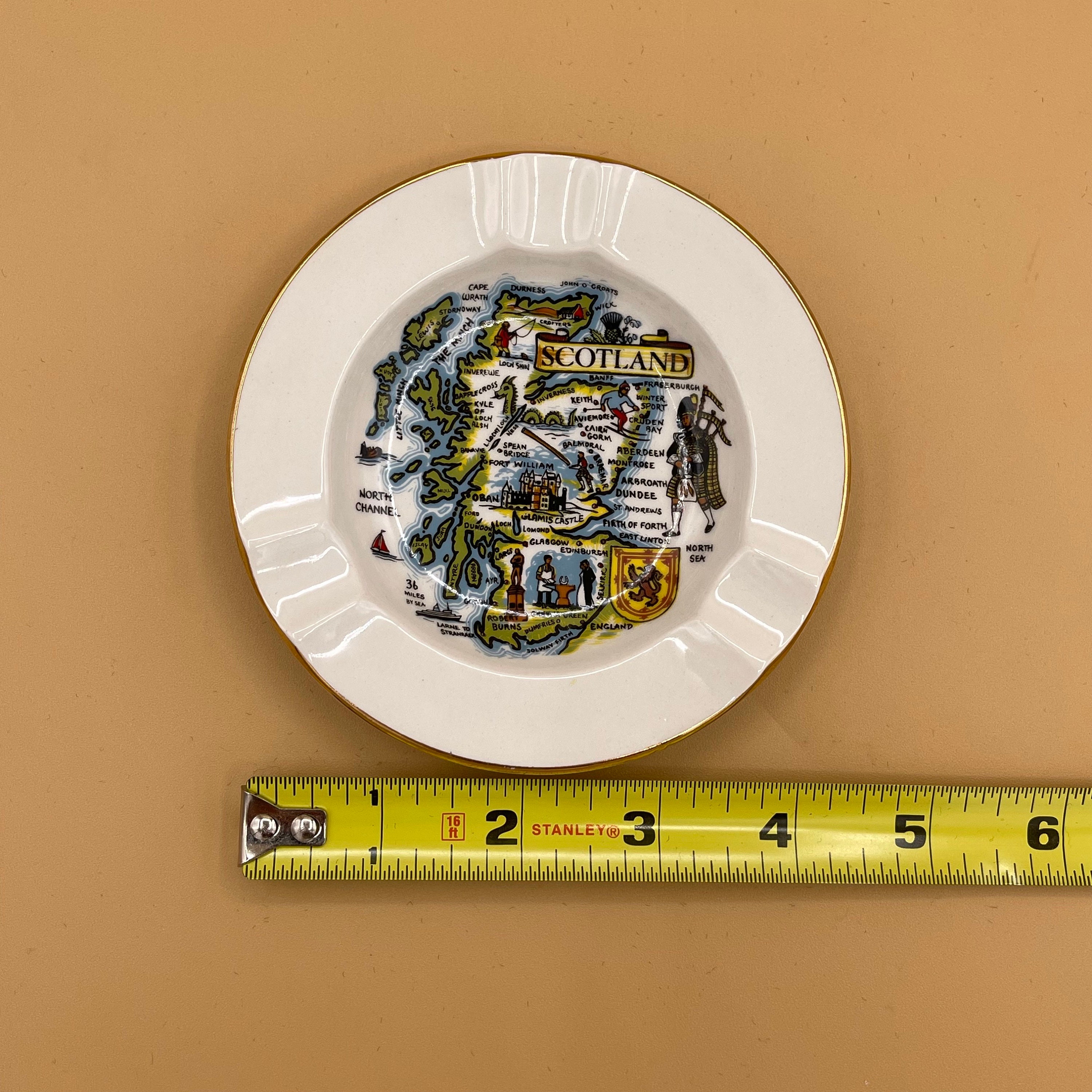 Scotland Map Weatherby Hanley England Royal Falcon Ware Souvenir ...