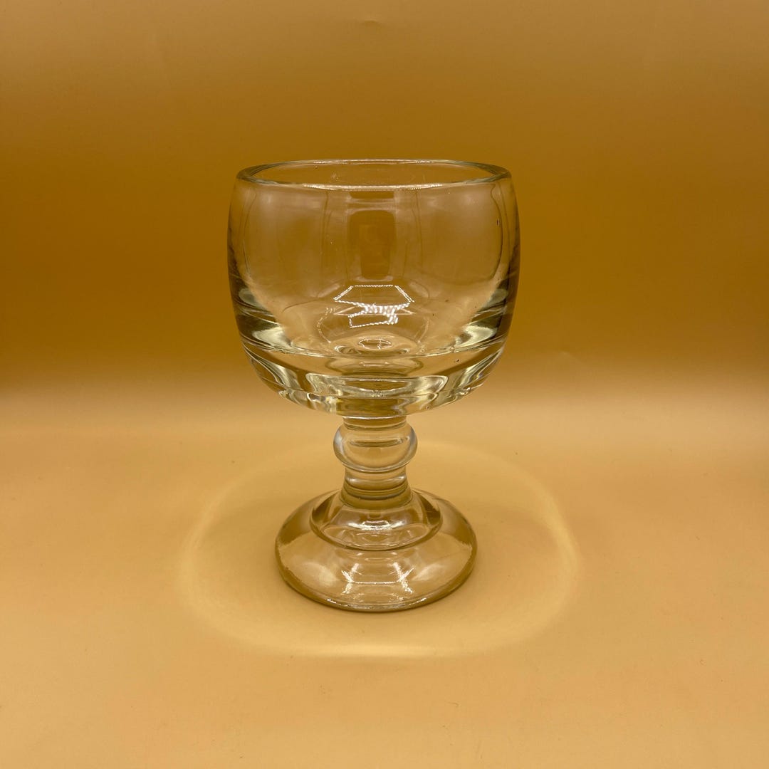 Vintage Massive Margarita Goblet Super Thick Heavy Extra Large Glass 8 ...