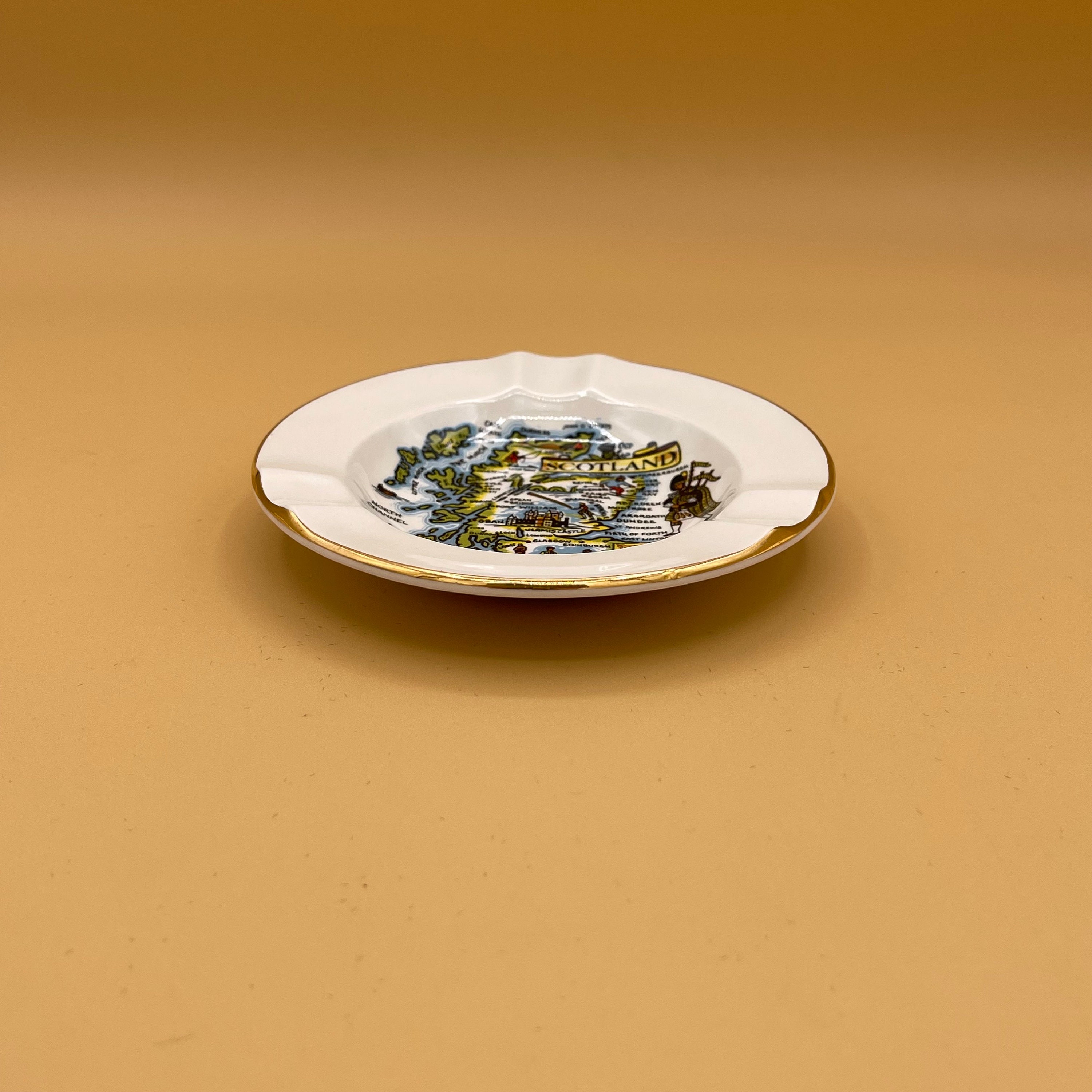 Scotland Map Weatherby Hanley England Royal Falcon Ware Souvenir ...