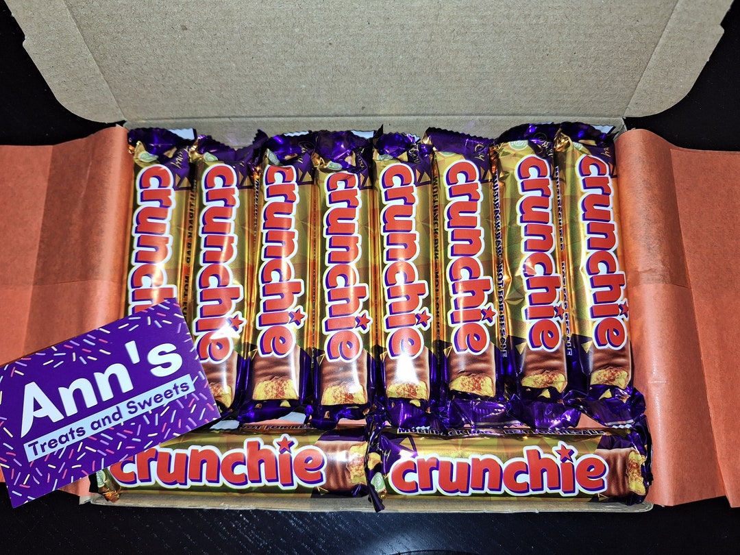 Cadbury Crunchie Chocolate Bar Gift Box Birthday Present Thank You Good ...
