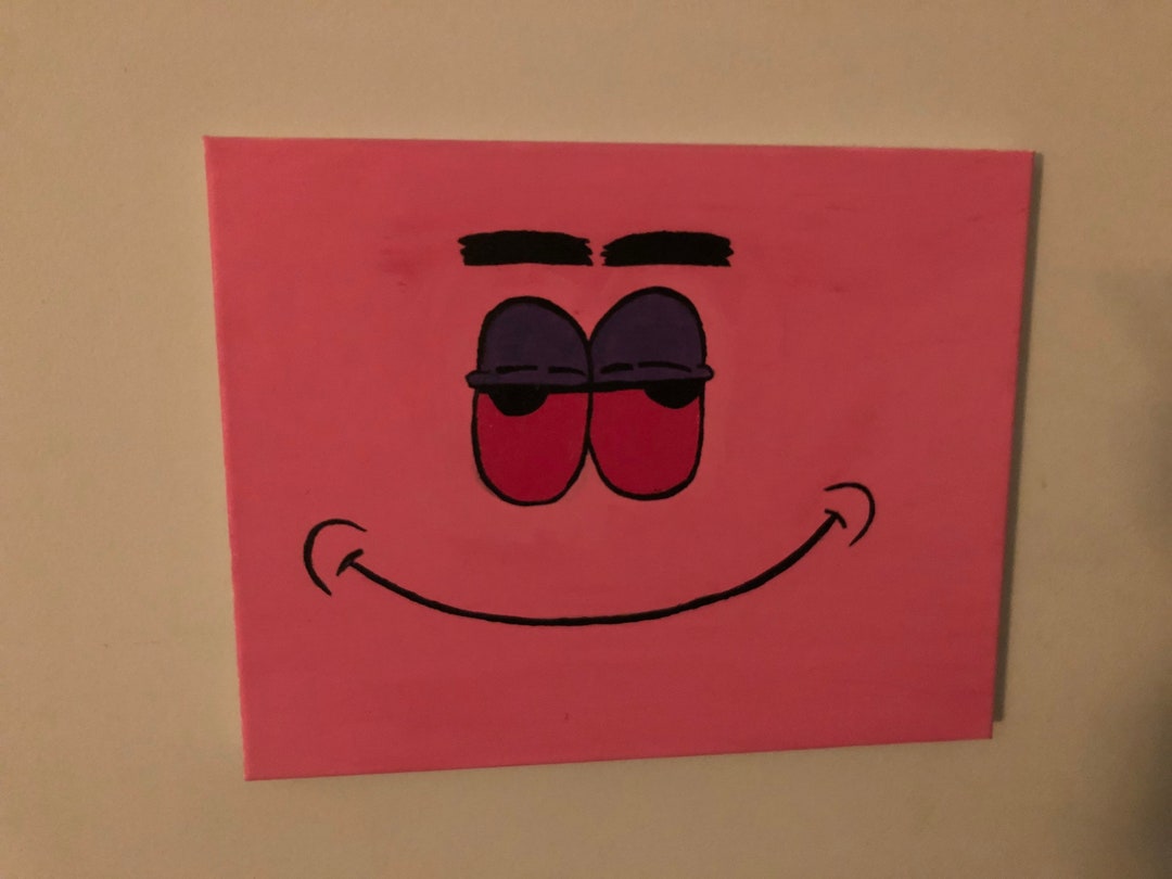 420 Patrick, Patrick Acrylic Painting, 90s Kids, Patrick Stoned - Etsy