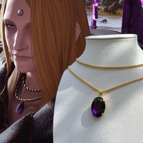 Zenos Yae Galvus Inspired FFXIV Endwalker Necklace Tarnish - Etsy