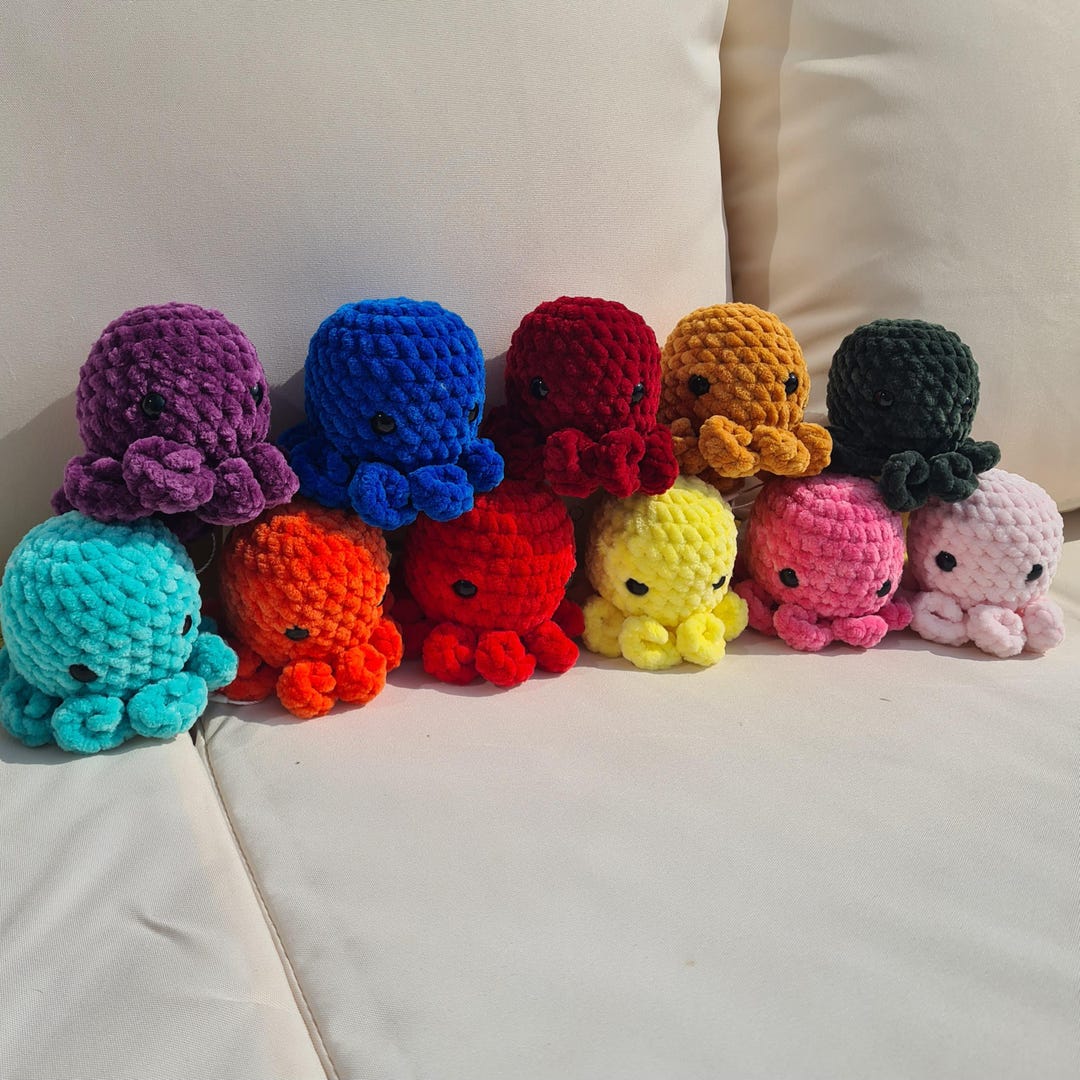 Octopus Teddy, Crochet Octo, Handmade Stuffed Animal, UKCA Tested - Etsy