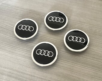 Black Center Caps Audi - Etsy