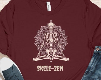 Skeleton Zen Shirt - Etsy