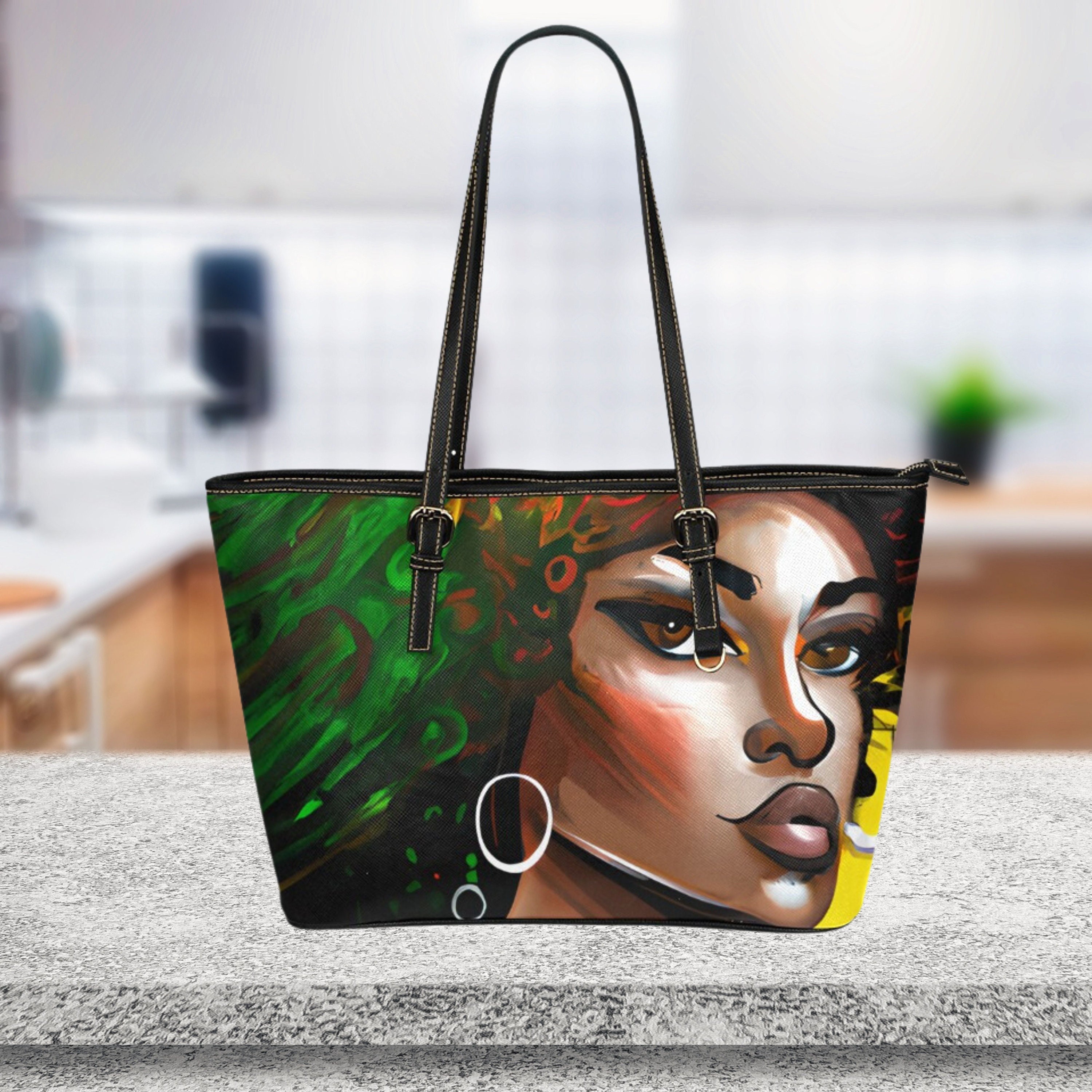African American Pop Art Girl Comic Shoulder Bag Tote, Pop Art ...