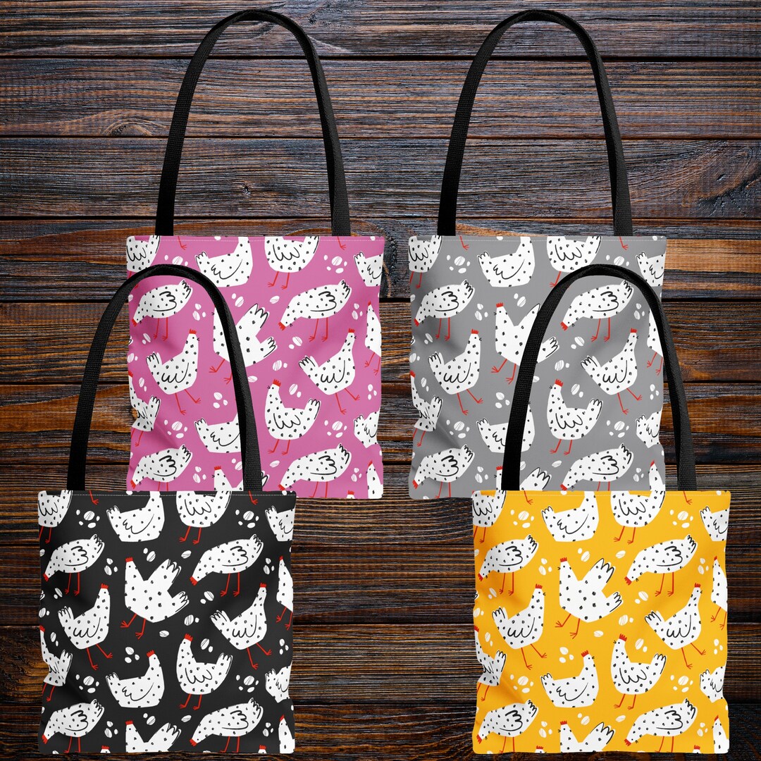 Chicken Tote Bag for Chicken Mom, Farm Girl Chicken Hen Tote, Chicken ...