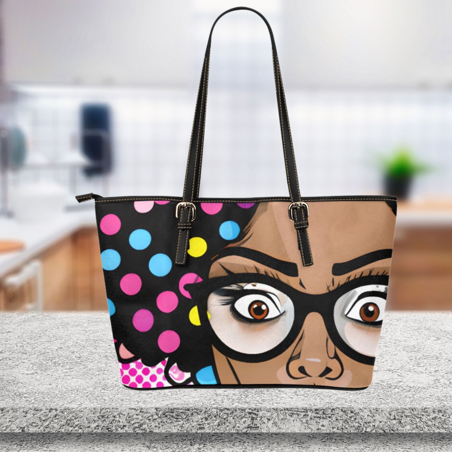 Pop Art Comic Girl African American Shoulder Bag Purse, Pop Art ...