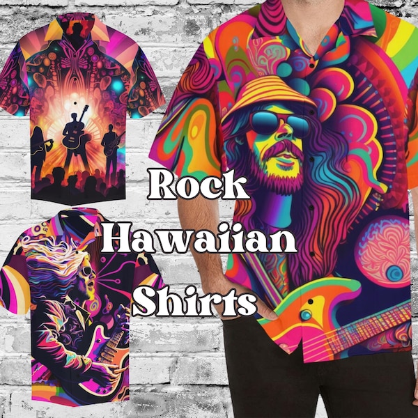 Rock Band Hawaiian Shirt - Etsy