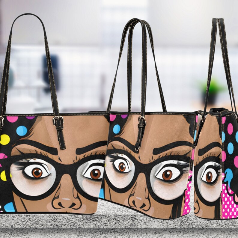 Pop Art Comic Girl African American Shoulder Bag Purse, Pop Art ...